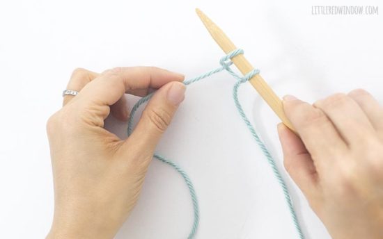 Learn to Knit - Backward Loop Cast On - Little Red Window