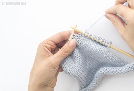 Learn to Knit - Yarn Over (yo) - Little Red Window