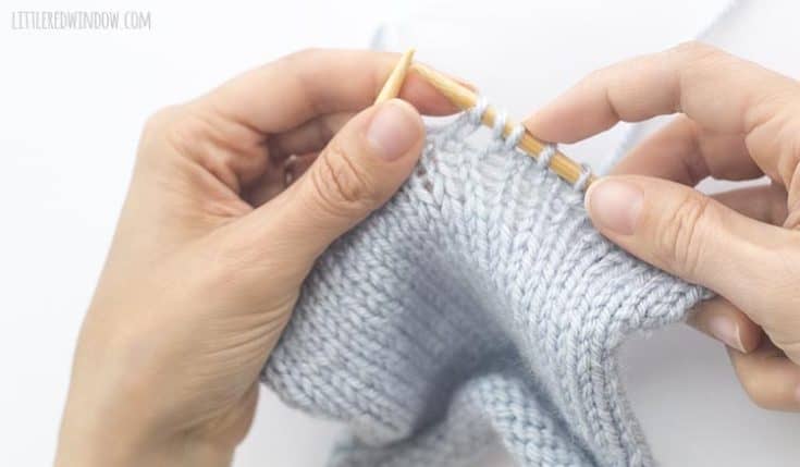 Learn to Knit - Yarn Over (yo) - Little Red Window