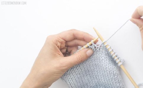 Learn to Knit - s2kp or s2kp2 (slip 2, knit 1, pass slipped stitch over) a centered double ...