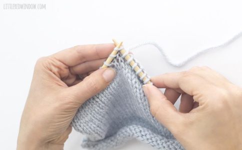 Learn to Knit - Make One (m1) - Little Red Window