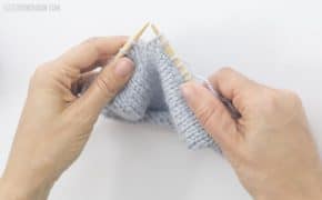 Learn to Knit - s2kp or s2kp2 (slip 2, knit 1, pass slipped stitch over) a centered double ...
