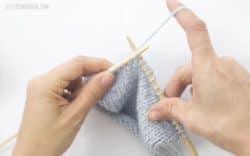 Learn to Knit - s2kp or s2kp2 (slip 2, knit 1, pass slipped stitch over) a centered double ...