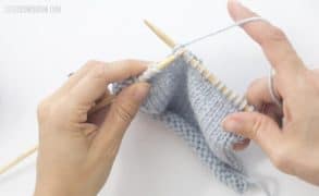 Learn to Knit - s2kp or s2kp2 (slip 2, knit 1, pass slipped stitch over) a centered double ...