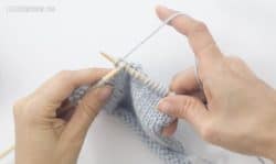 Learn to Knit - s2kp or s2kp2 (slip 2, knit 1, pass slipped stitch over) a centered double ...