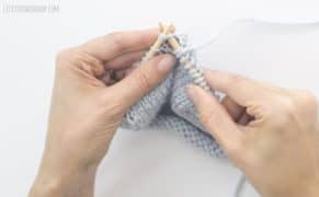 Learn to Knit - Sk2p (Slip1, Knit Two Together, Pass Slipped Stitch Over) - Little Red Window