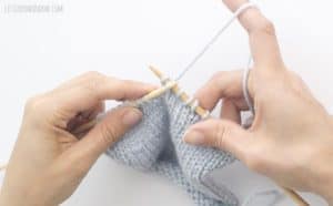 Learn to Knit - Sk2p (Slip1, Knit Two Together, Pass Slipped Stitch Over) - Little Red Window
