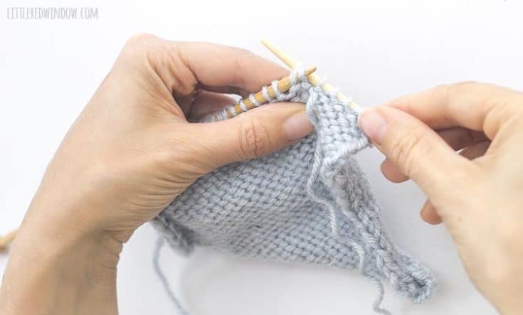 Learn to Knit - SSP (Slip, Slip, Purl) - Little Red Window