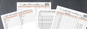 Free Printable Knitting Planner and Crochet Planner Pages - Little Red ...