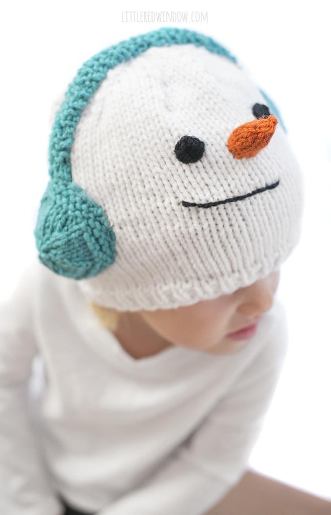 Cozy Snowman Hat Knitting Pattern - Little Red Window