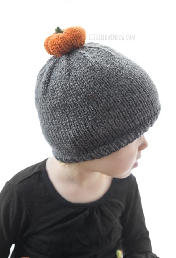 Mini Pumpkin Hat Knitting Pattern - Little Red Window