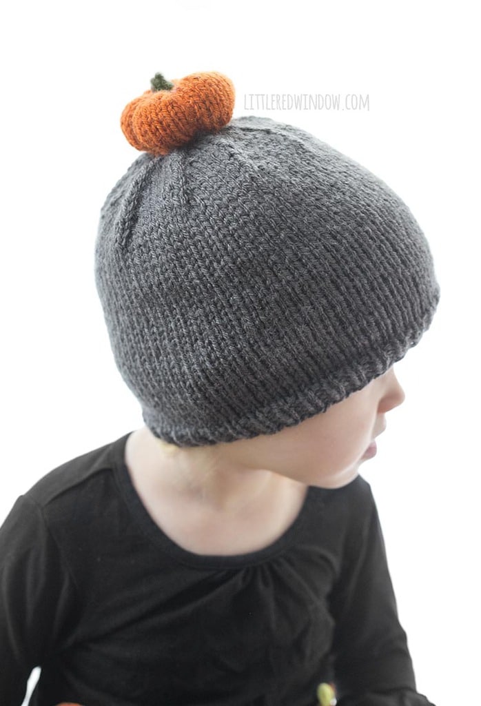 Mini Pumpkin Hat Knitting Pattern - Little Red Window