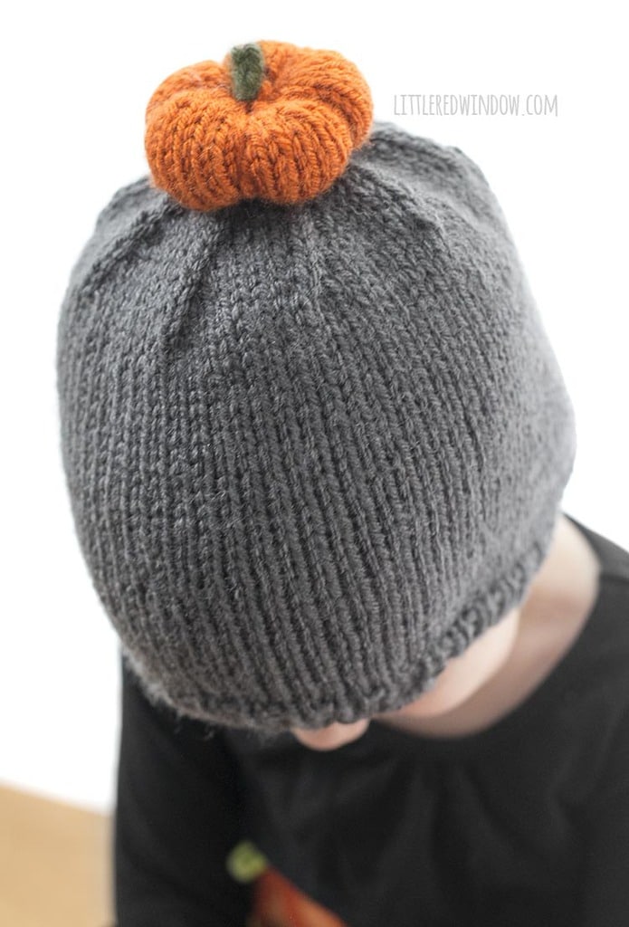 Mini Pumpkin Hat Knitting Pattern - Little Red Window