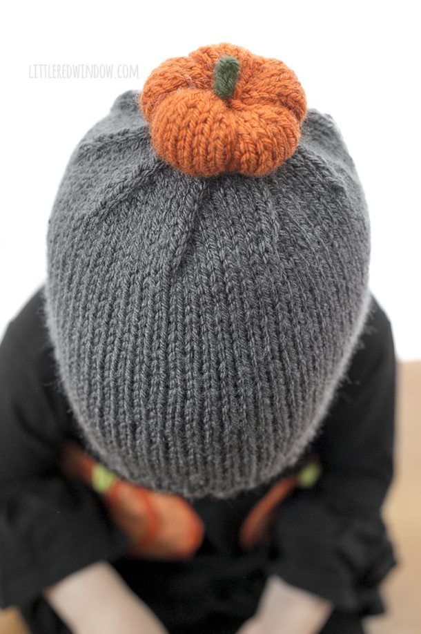 Mini Pumpkin Hat Knitting Pattern - Little Red Window