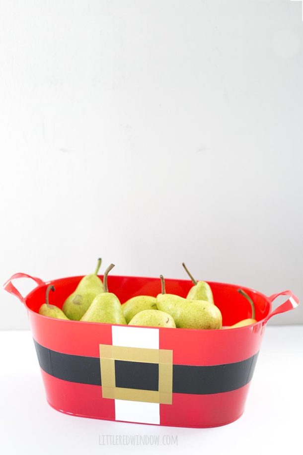 Easy Santa Party Bucket - Little Red Window