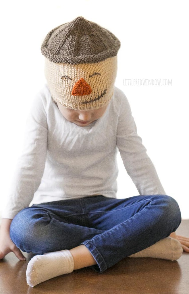 Scarecrow Hat Knitting Pattern - Little Red Window