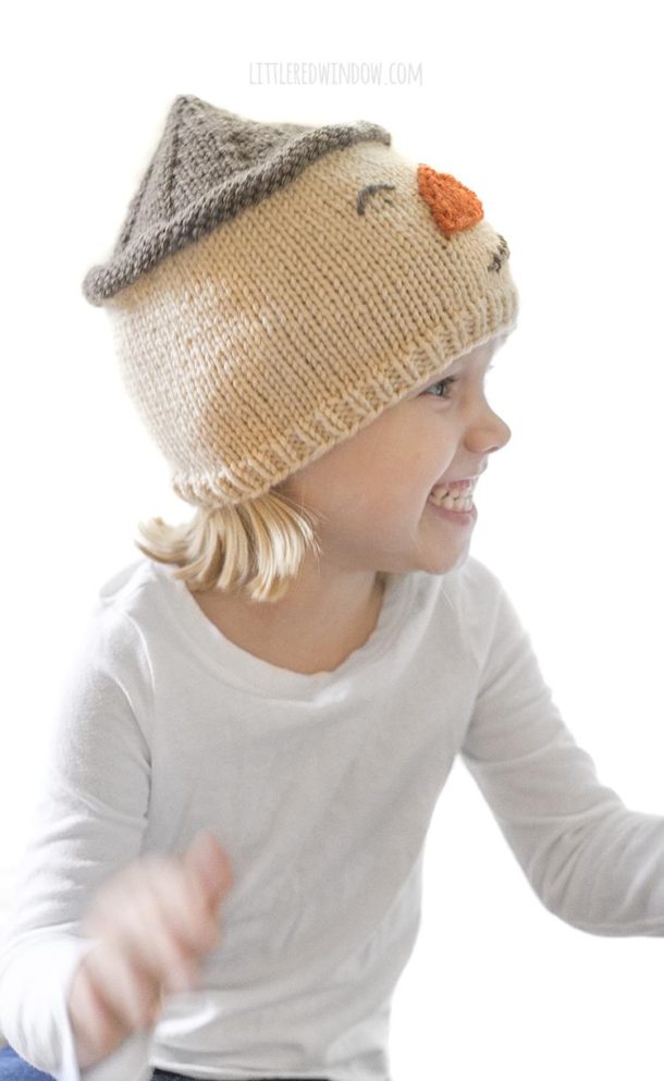 Scarecrow Hat Knitting Pattern - Little Red Window