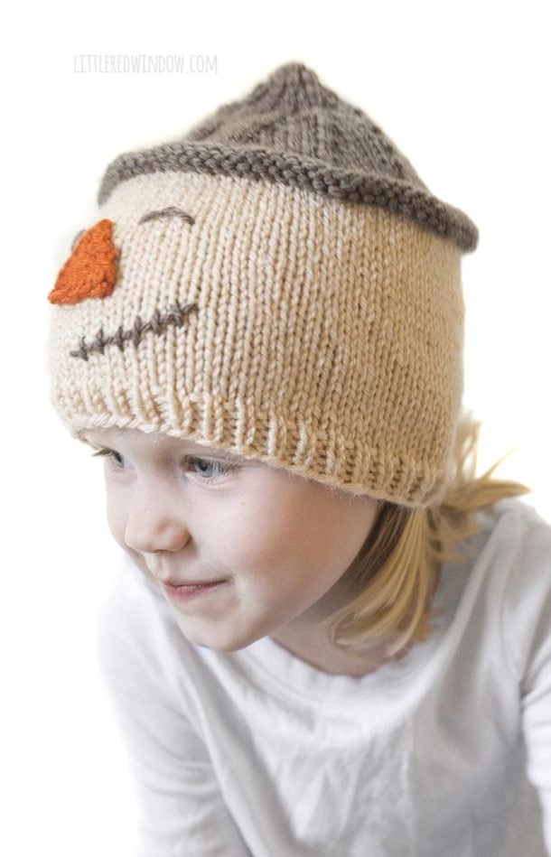 Scarecrow Hat Knitting Pattern - Little Red Window