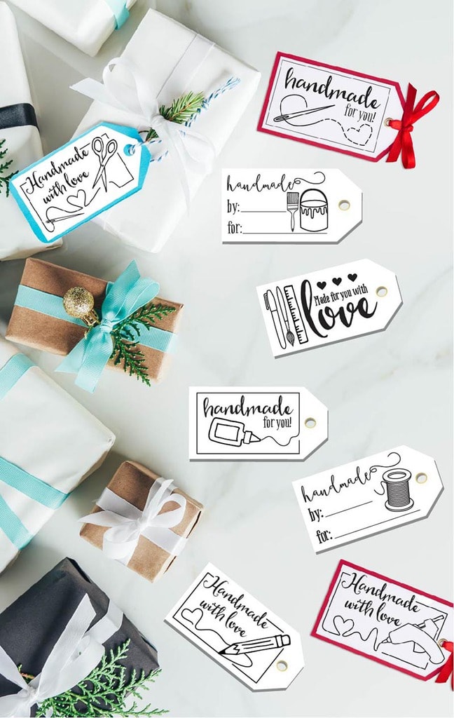 Printable Handmade Gift Tags - Little Red Window