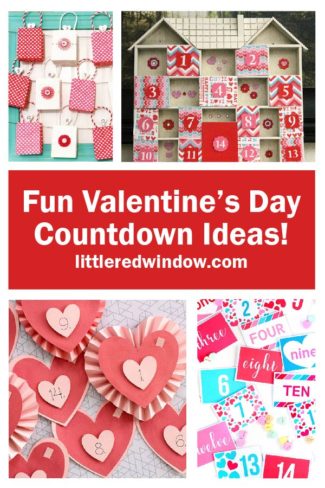 Fun & Crafty Valentine's Day Countdown Ideas! - Little Red Window