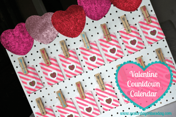 Fun & Crafty Valentine's Day Countdown Ideas! - Little Red Window