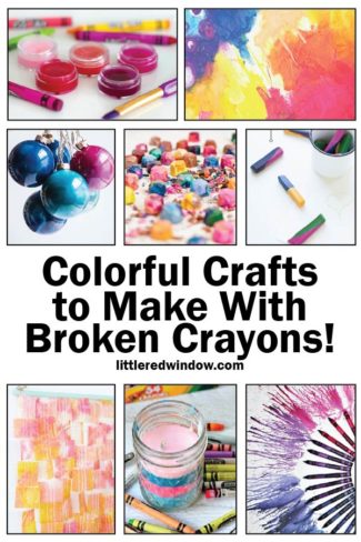 Colorful Crafts to Make With Broken Crayons - Little Red Window