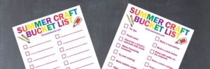 Summer Craft Bucket List Free Printables! - Little Red Window