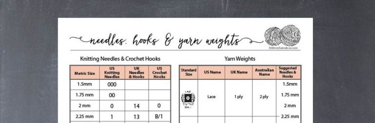 UK vs. US Knitting Terms, Yarn Weights and Needle Sizes - Little Red Window