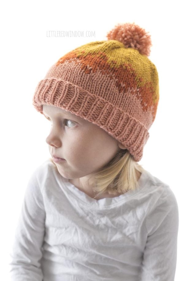 Autumn Fade Hat Knitting Pattern - Little Red Window