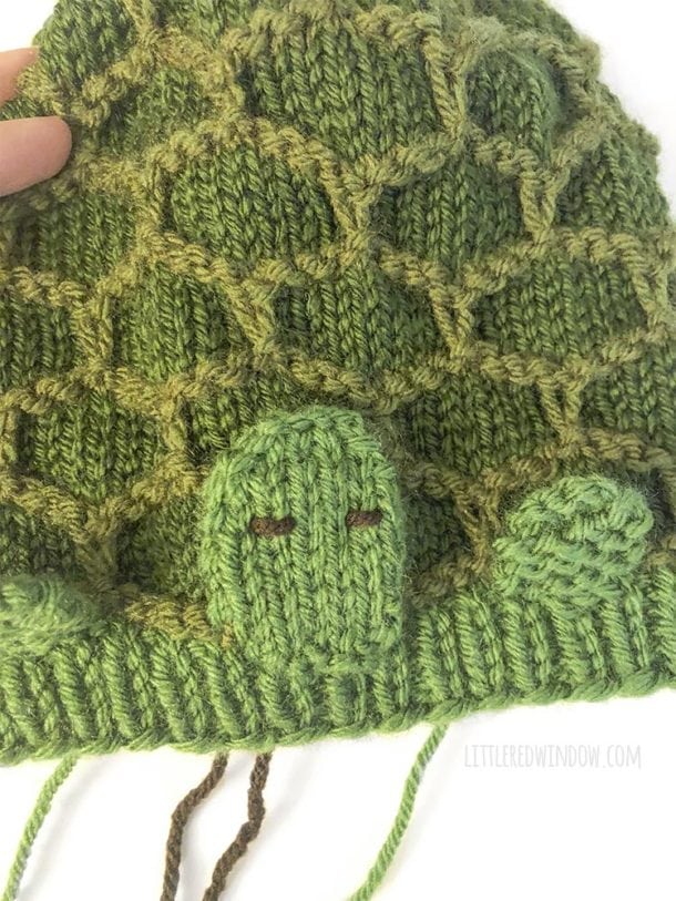 Trusty Turtle Hat Knitting Pattern - Little Red Window