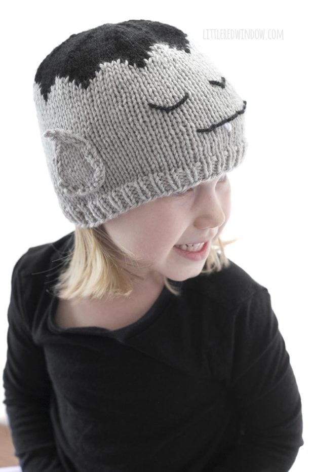 Friendly Vampire Hat Knitting Pattern - Little Red Window