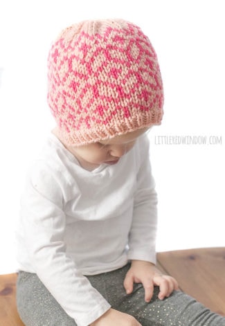 Diamond Geo Hat Knitting Pattern - Little Red Window
