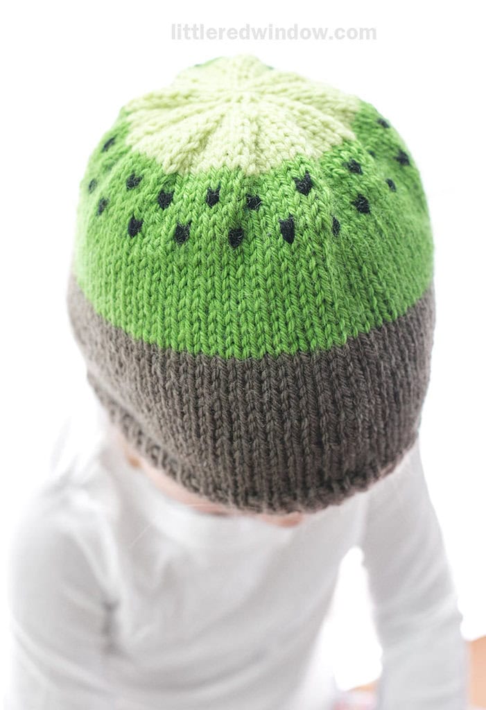 Kiwi Hat Knitting Pattern - Little Red Window