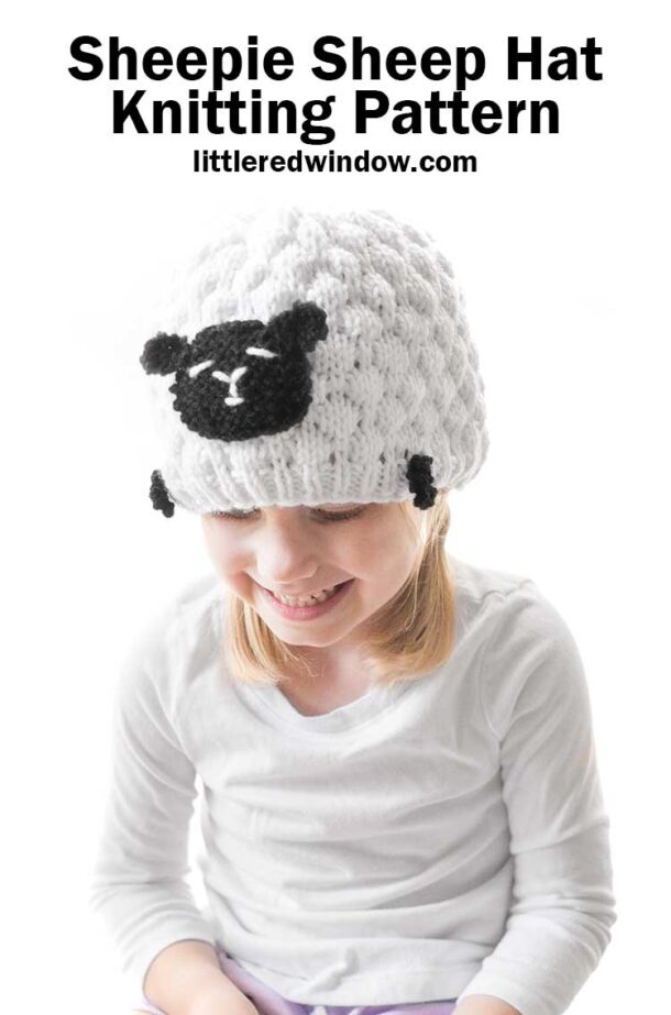 Sheepie Sheep Hat Knitting Pattern - Little Red Window