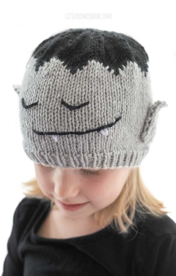 Friendly Vampire Hat Knitting Pattern - Little Red Window