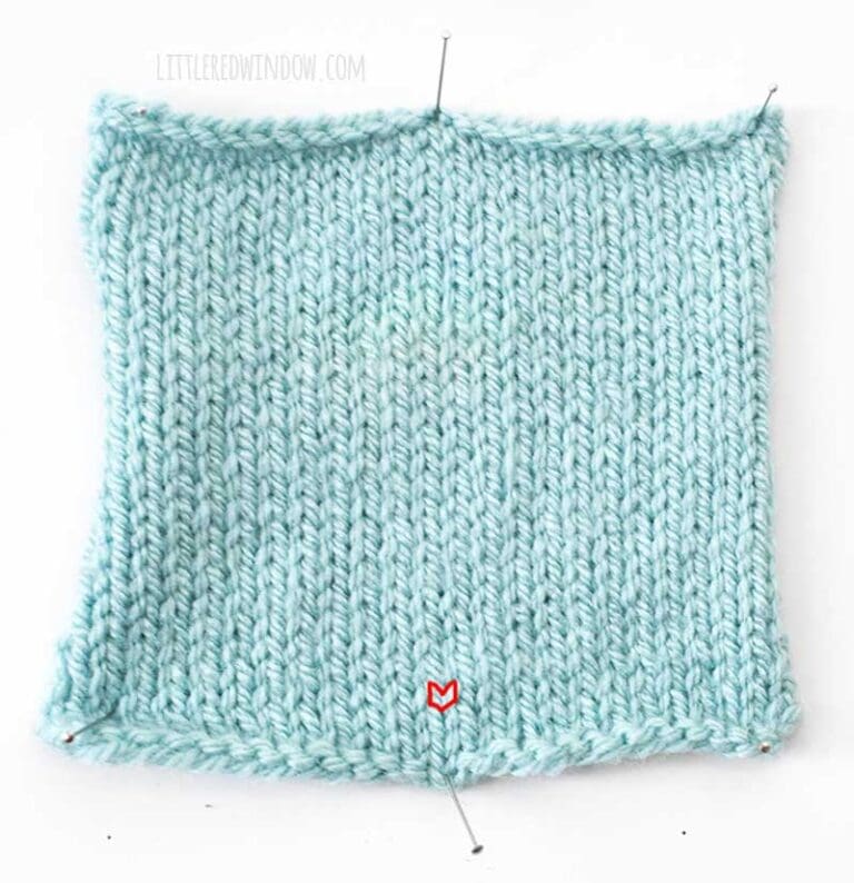 How To Count Rows in Knitting - Little Red Window