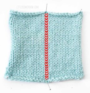 How To Count Rows in Knitting - Little Red Window