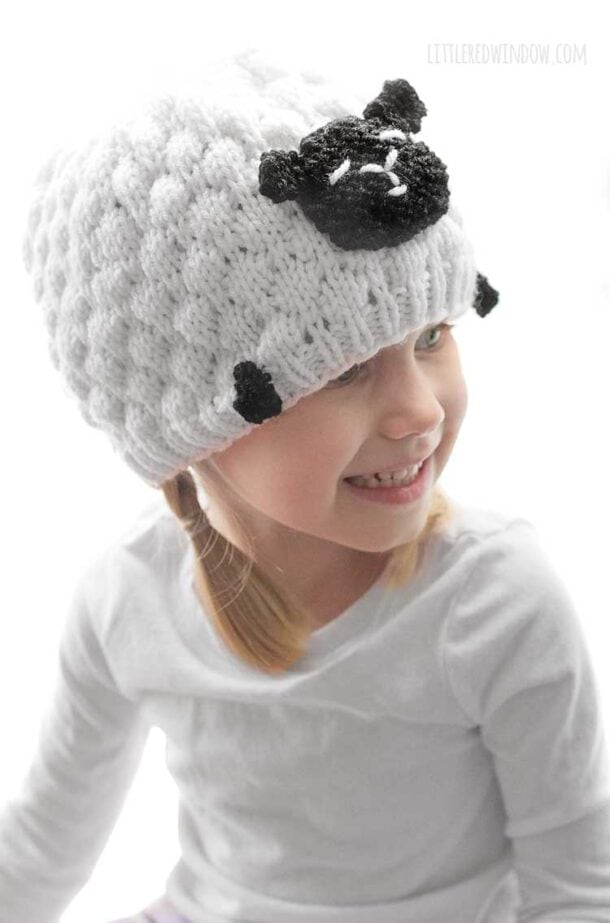 Sheepie Sheep Hat Knitting Pattern - Little Red Window