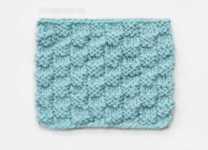 Basic Checkerboard Stitch Knitting Pattern: Easy How To for Beginners ...