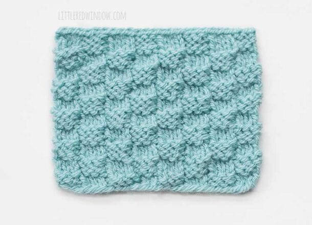Basic Checkerboard Stitch Knitting Pattern: Easy How To for Beginners ...