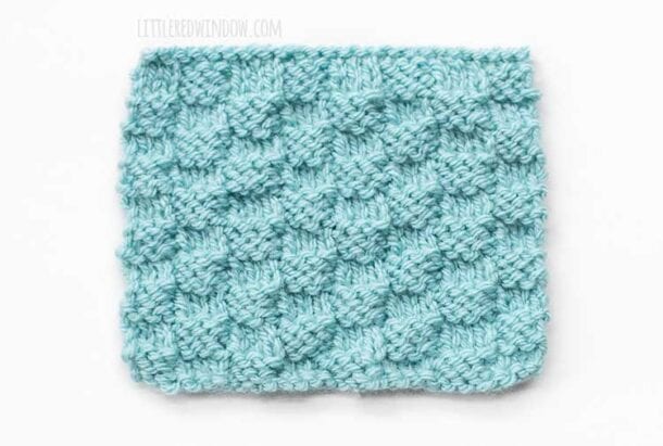 Basic Checkerboard Stitch Knitting Pattern: Easy How To for Beginners ...