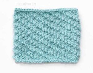 Diagonal Stitch Knitting Pattern: Easy How To for Beginners - Little ...