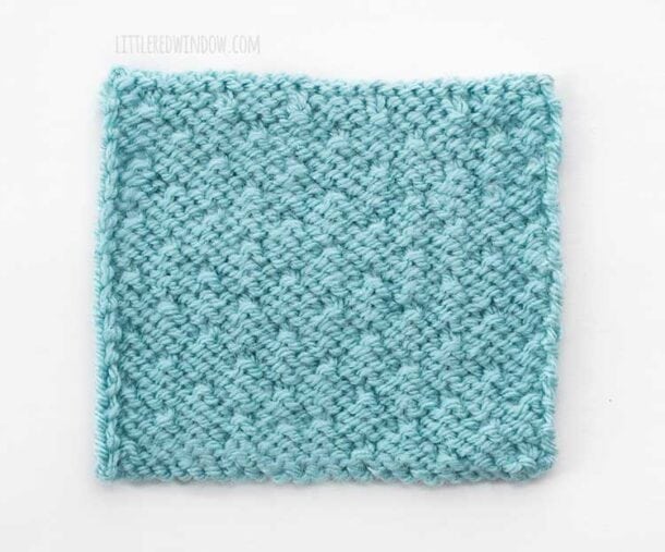 Dot Stitch Knitting Pattern: Easy How To for Beginners - Little Red Window