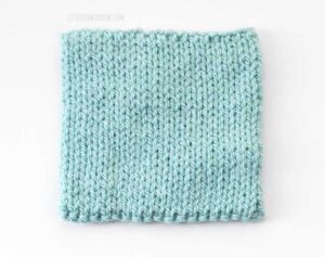 Double Stockinette Stitch Knitting Pattern: Easy How To for Beginners ...