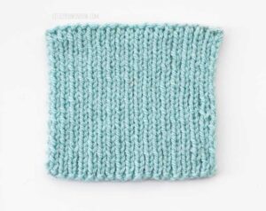 1x1 Rib Stitch Knitting Pattern: Easy How To for Beginners - Little Red ...