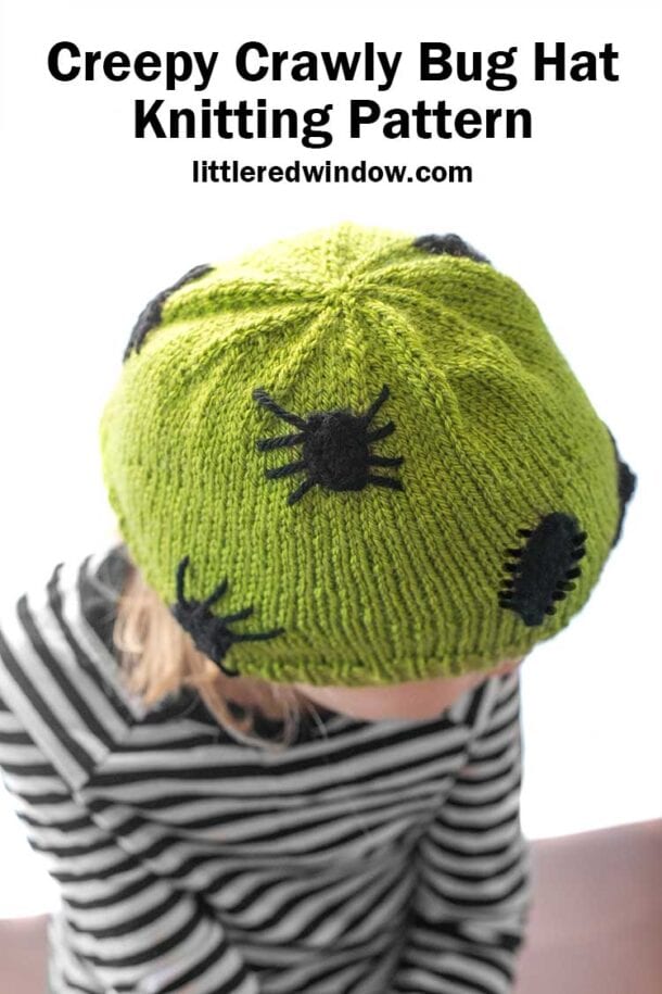 Creepy Crawly Bug Hat Knitting Pattern - Little Red Window