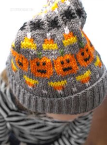 Happy Halloween Stocking Cap Knitting Pattern - Little Red Window