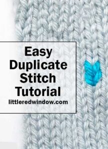 Learn How To Do Duplicate Stitch for Knitting: An Easy Tutorial ...