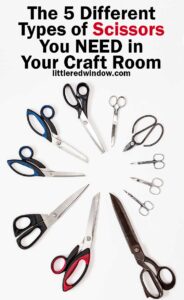 The 5 Different Types of Scissors You NEED in Your Craft Room - Little ...