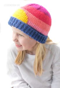 Sunrise Sunset Hat Knitting Pattern - Little Red Window